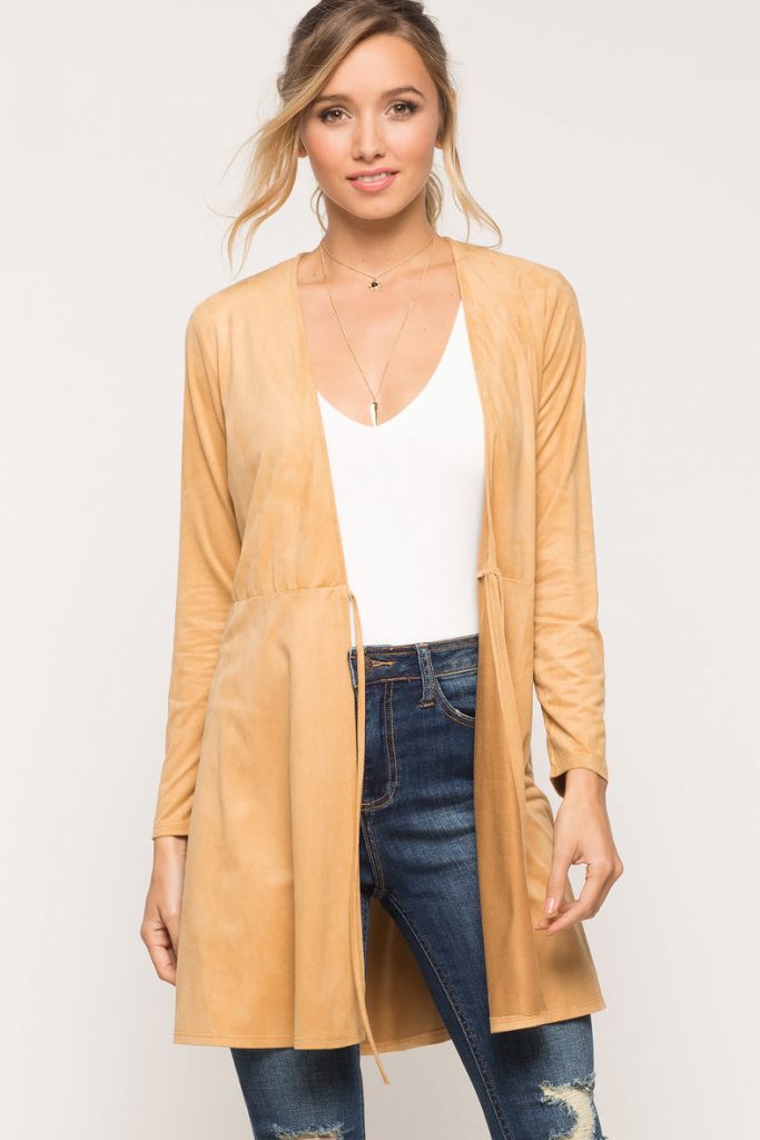 Suede Cardigan | WardrobeMag.com